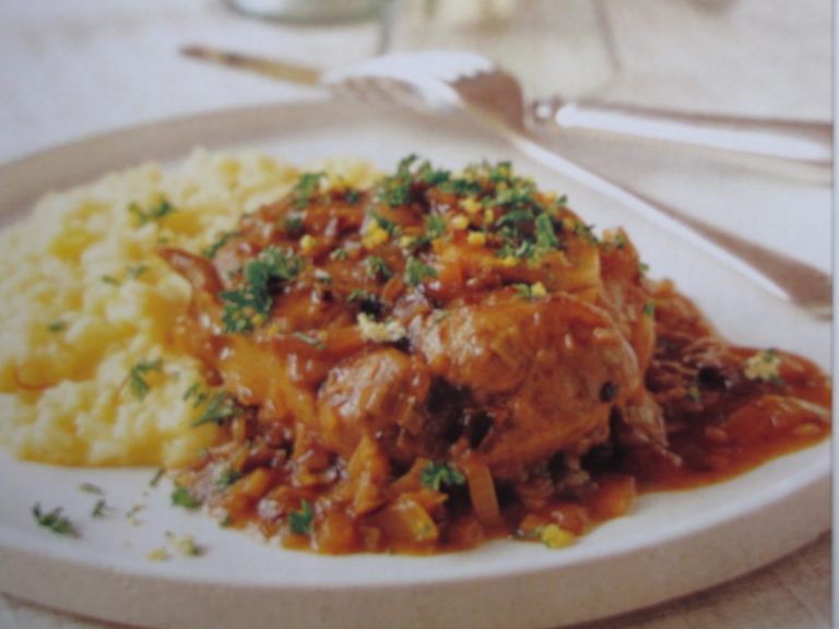 Osso Bucco with Risotto Milanese - Rossotti Ranch
